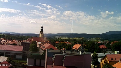Panorama miasta, Bystrzyca Kłodzka - kamery internetowe, webcams