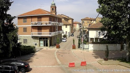 Ceresole Alba - Regina Margherita street, Italy - Webcams