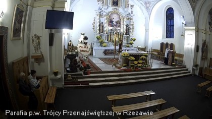 Kościół Trójcy Przenajświętszej i św. Leopolda w Rzezawie, Rzezawa ...