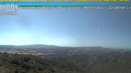 Asuni - Panoramic view, Italy - Webcams