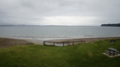 Whangaparaoa Peninsula - Manly - Big Manly Beach, Nowa Zelandia ...