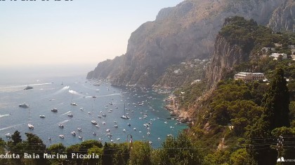 Capri - Via Tragara - Vue panoramique, Italie - Webcams
