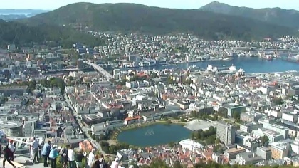 Fløyen - Panoramic view, Norway - Webcams