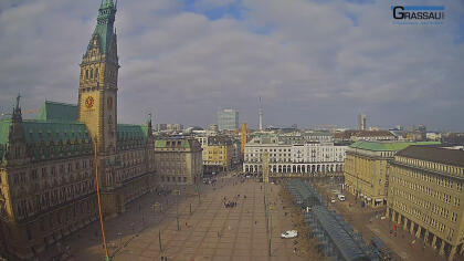 Hambourg - Rathausmarkt, Allemagne - Webcams