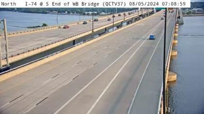 Moline - I-74 Bridge, Missisipi, Illinois (USA) - Webcams