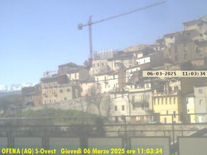 Ofena - Panoramic view, Italy - Webcams