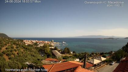 Ouranoupoli - Panoramic view, Greece - Webcams
