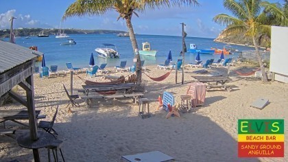 Sandy Ground - Elvis' Beach Bar, Anguilla - Webcams