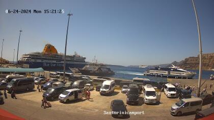 Santorini - Ormos Athinios - Port, Greece - Webcams