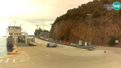 Cres - Ferry port Merag - Krk on Cres island, Croatia - Webcams